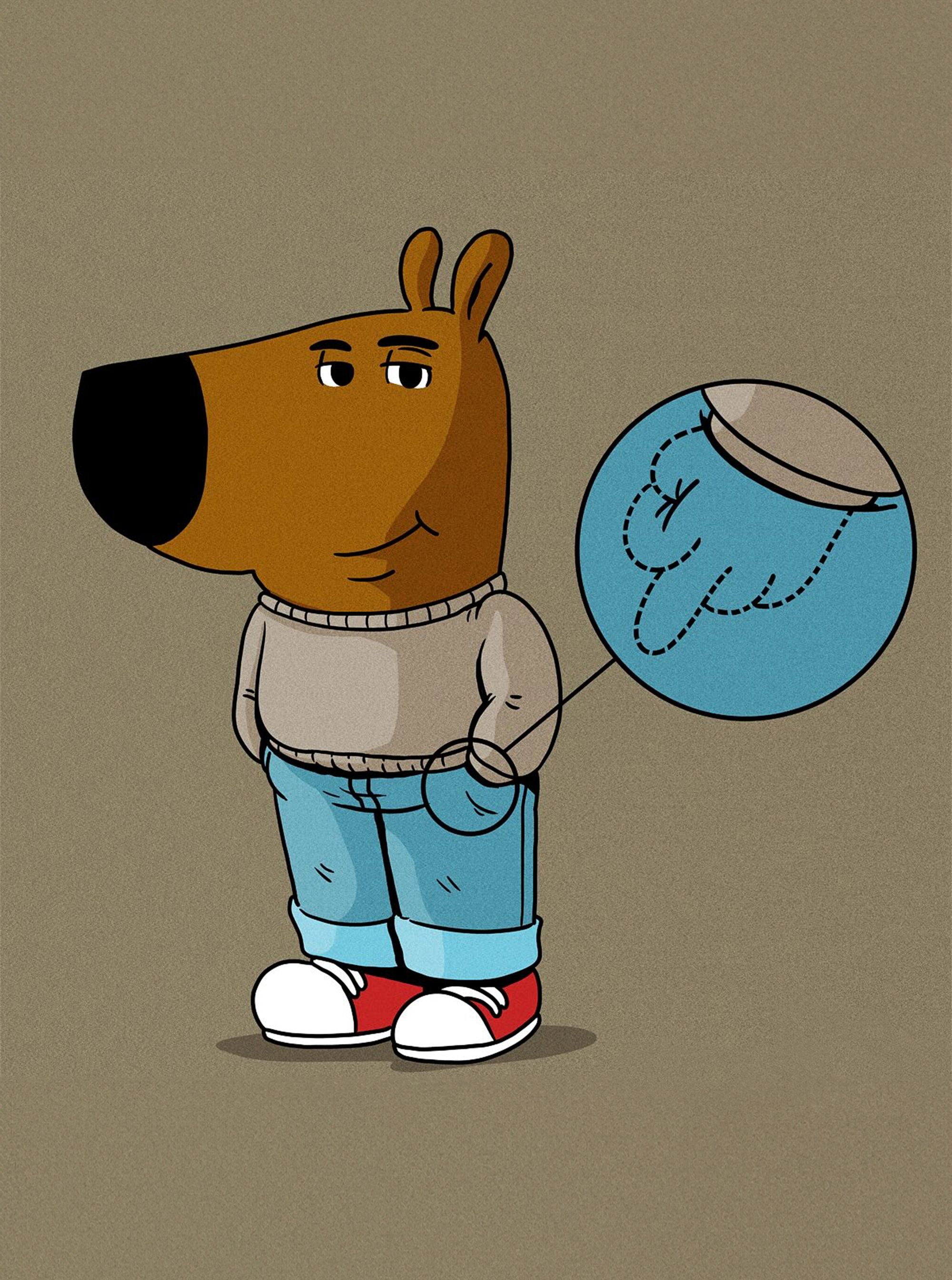 밈의 중심이 된 필립 뱅크스의 아트워크 ‘Chill Guy’